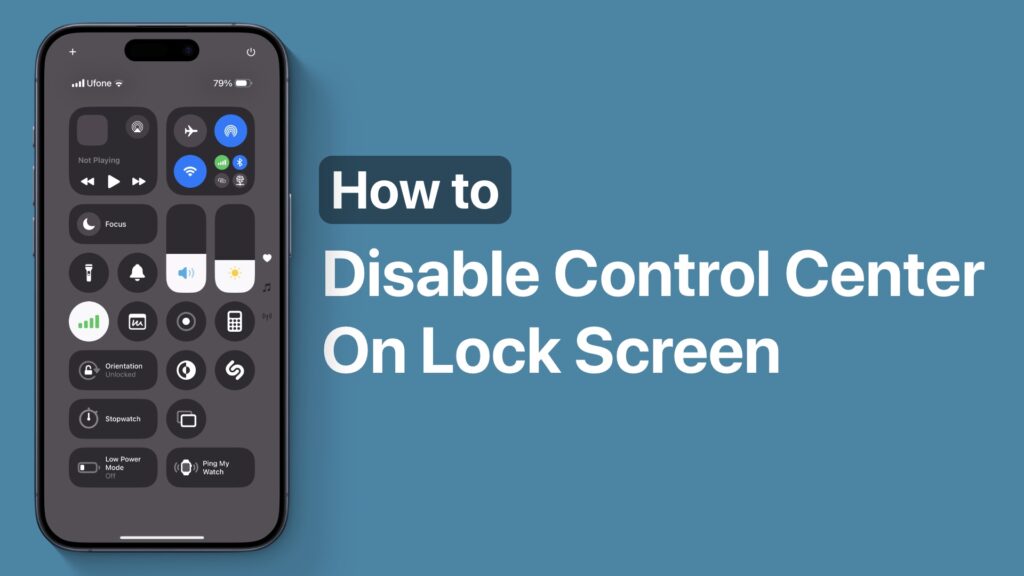How To Disable Control Center Access On Lock Screen - iOS Hacker